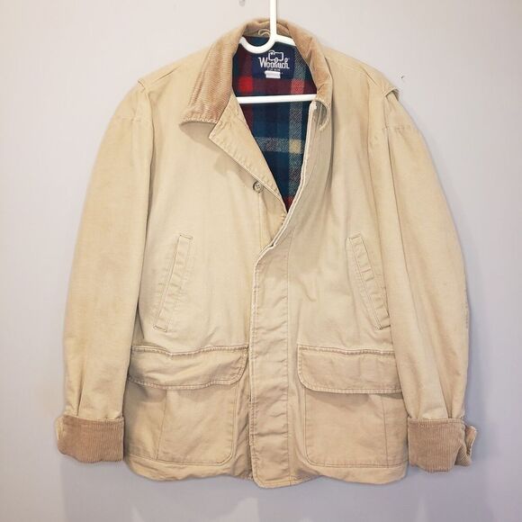 Woolrich | Jackets & Coats | Vintage Woolrich Mens L Field Coat Flannel ...